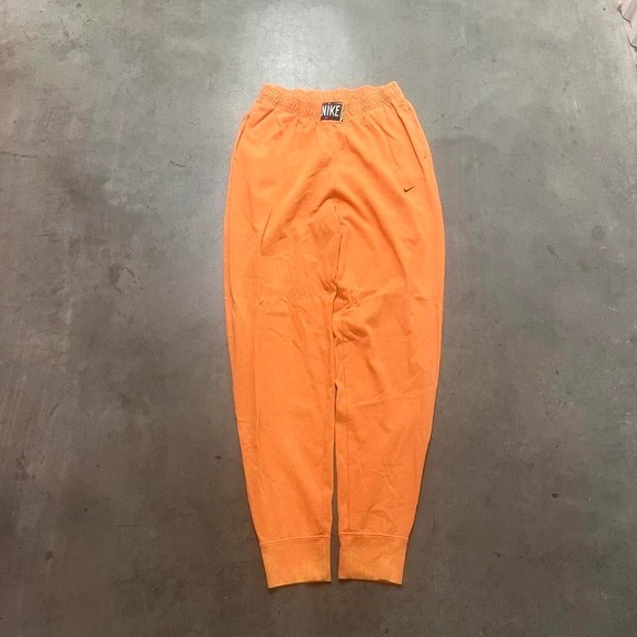 Nike | Pants | Nike Mens Orange Loose Fit Joggers Sweatpants Baggy ...